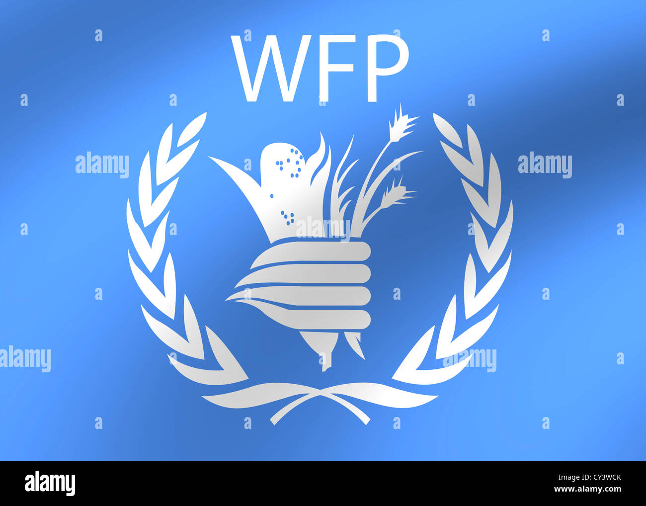 Wfp World Food Programm logo Flagge Symbol Stockfotografie - Alamy