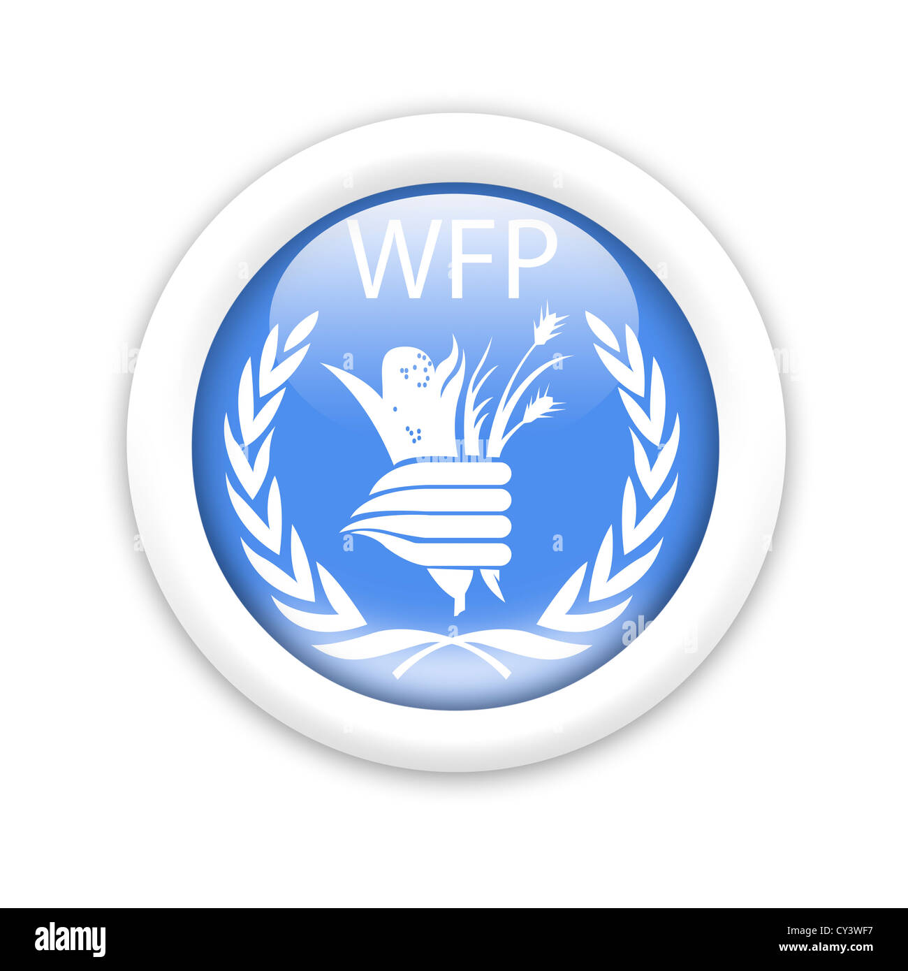Wfp World Food Programm logo Flagge Symbol Stockfotografie - Alamy