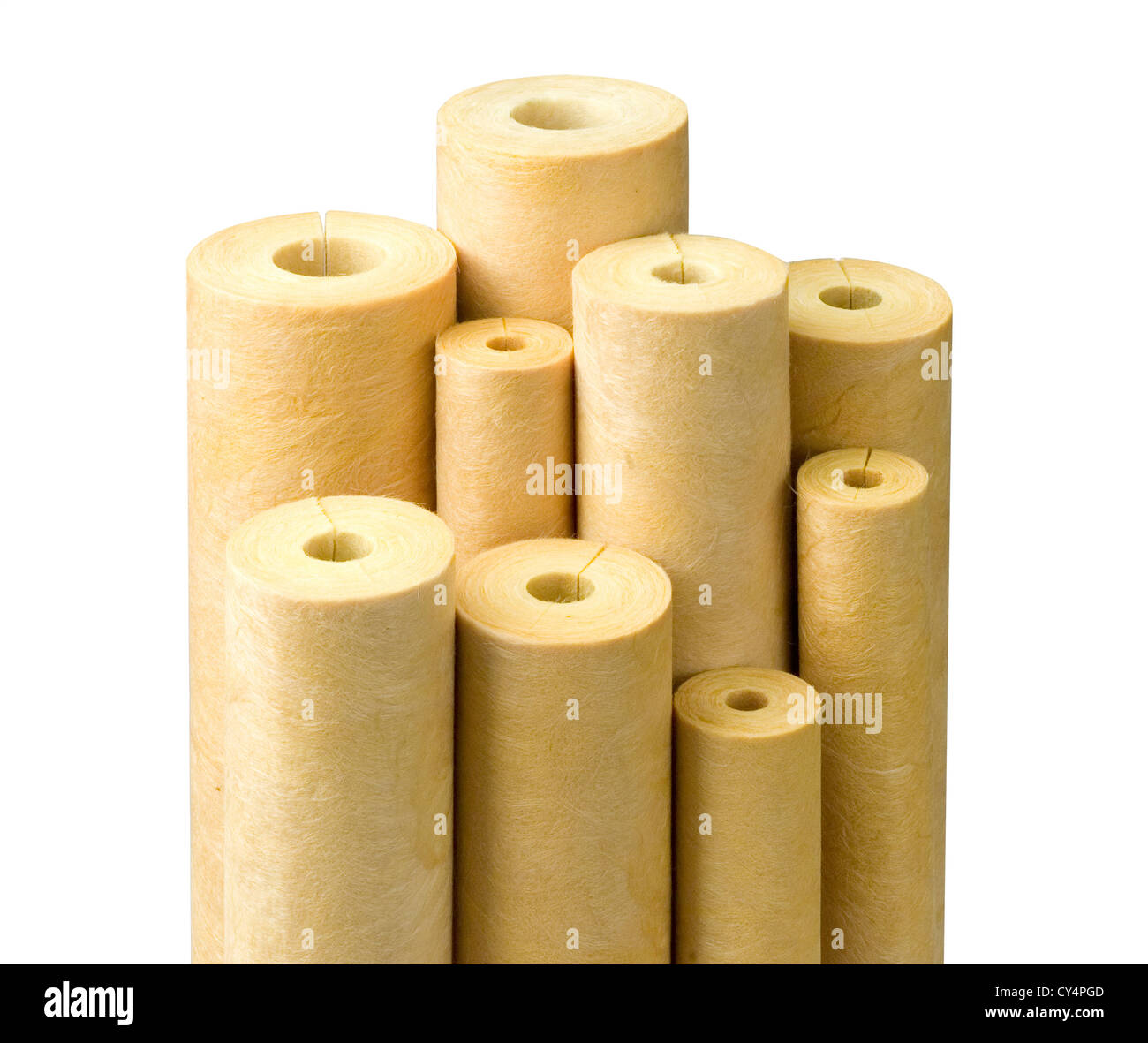 Roll der Isolator Rohre zu wrappen Pipeline in die Raffinerie-Anlage ...