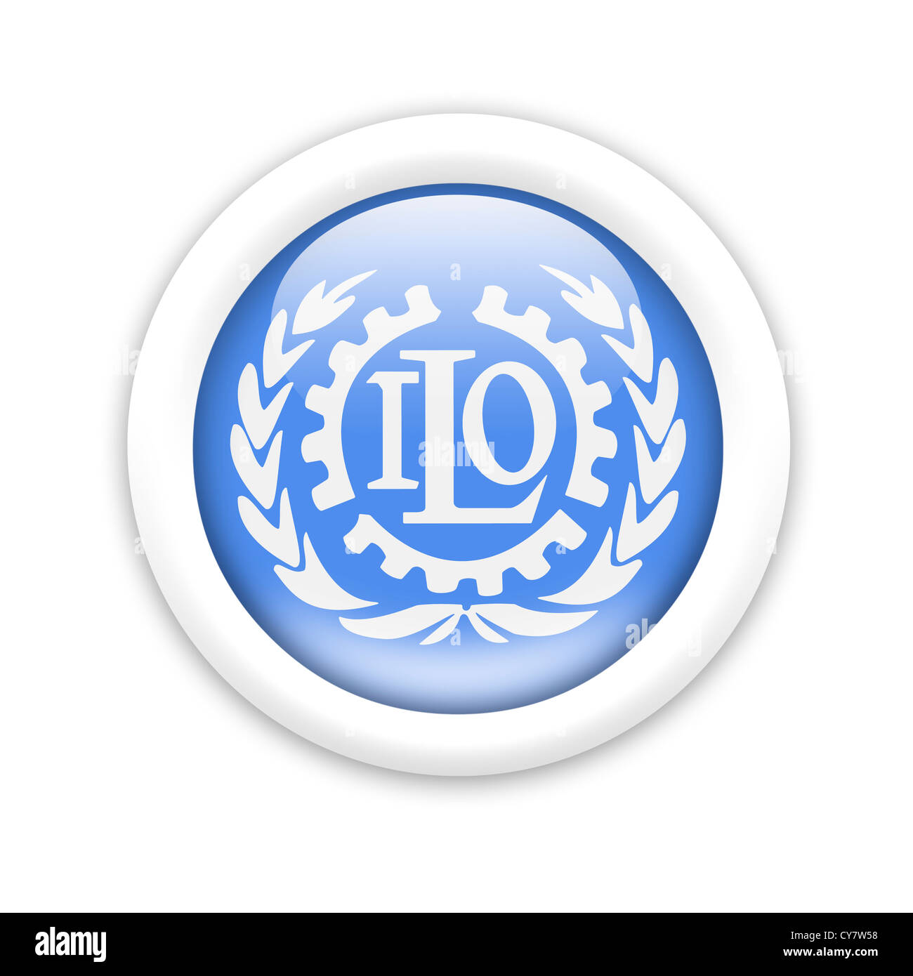 Ilo/Iao Symbol logo Flagge Stockfotografie - Alamy