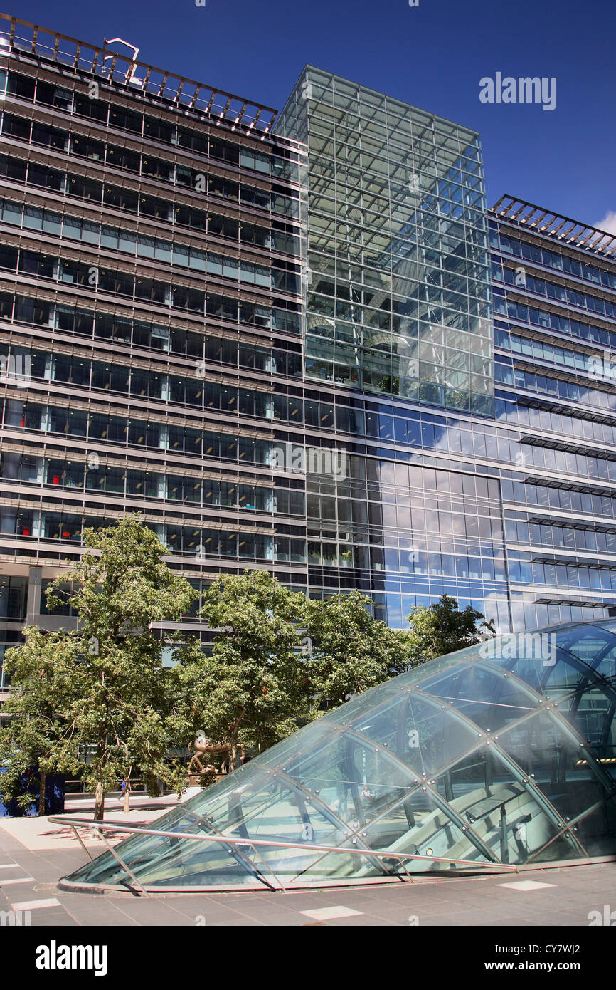 Canada Square im Londoner Canary Wharf Entwicklung zeigt 20 Canada ...