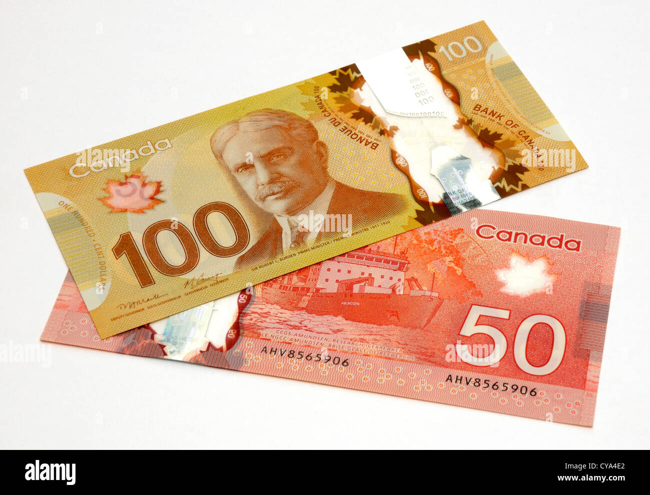 Bank Von Kanada Banknoten Stockfotos und -bilder Kaufen - Alamy
