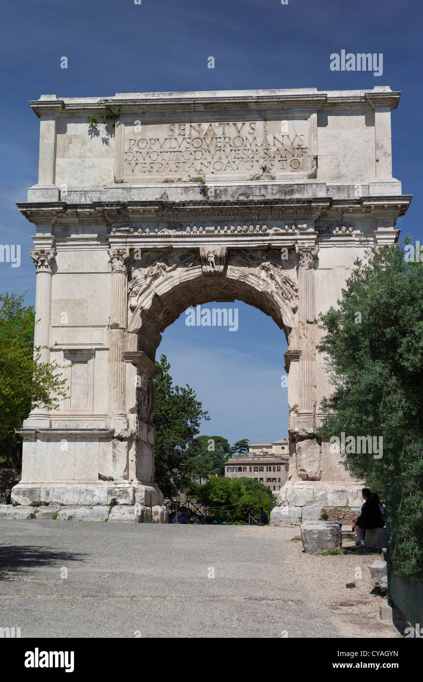 Titus triumph arch -Fotos und -Bildmaterial in hoher Auflösung – Alamy