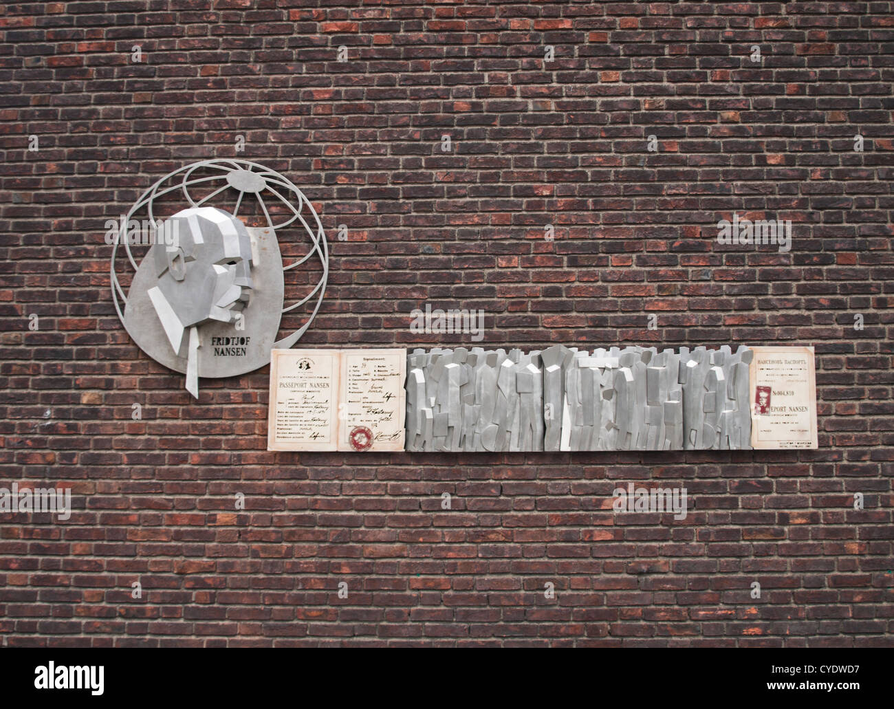 Relief in Oslo Norwegen, Fridtjof Nansen zu Ehren für die Einrichtung ...