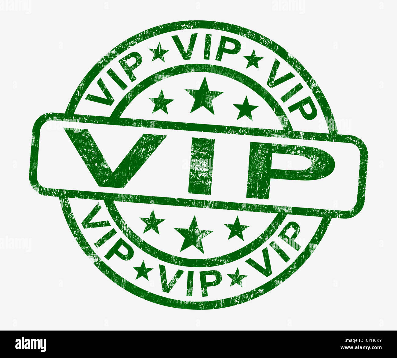 VIP-Stempel zeigt Promi oder Millionär Stockfotografie - Alamy