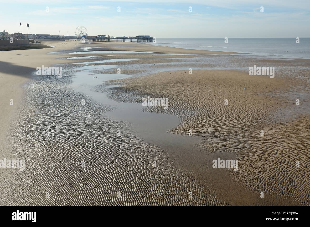 Blackpool leerer strand -Fotos und -Bildmaterial in hoher Auflösung – Alamy