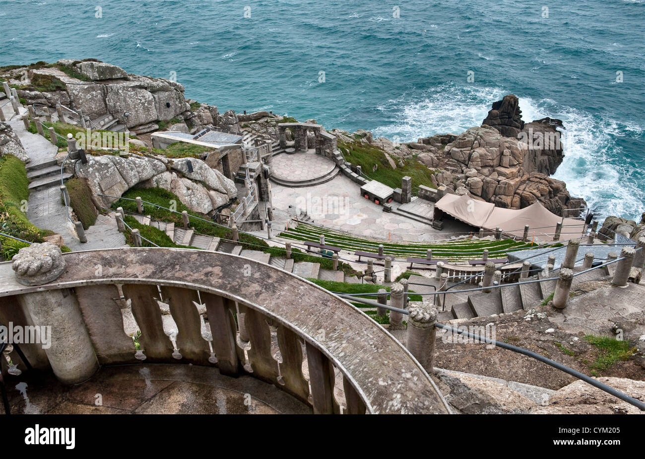 Das Minack Theatre, Porthcurno, Cornwall, UK. Eine berühmte Open-Air ...