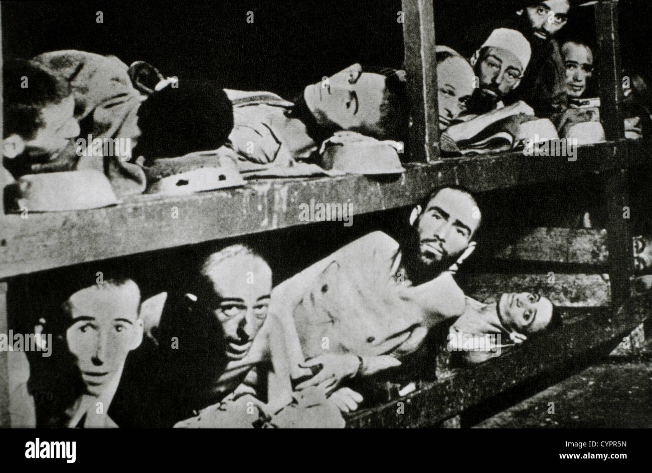 Gefangene in deutsche Konzentrationslager, 1944 Stockfotografie - Alamy