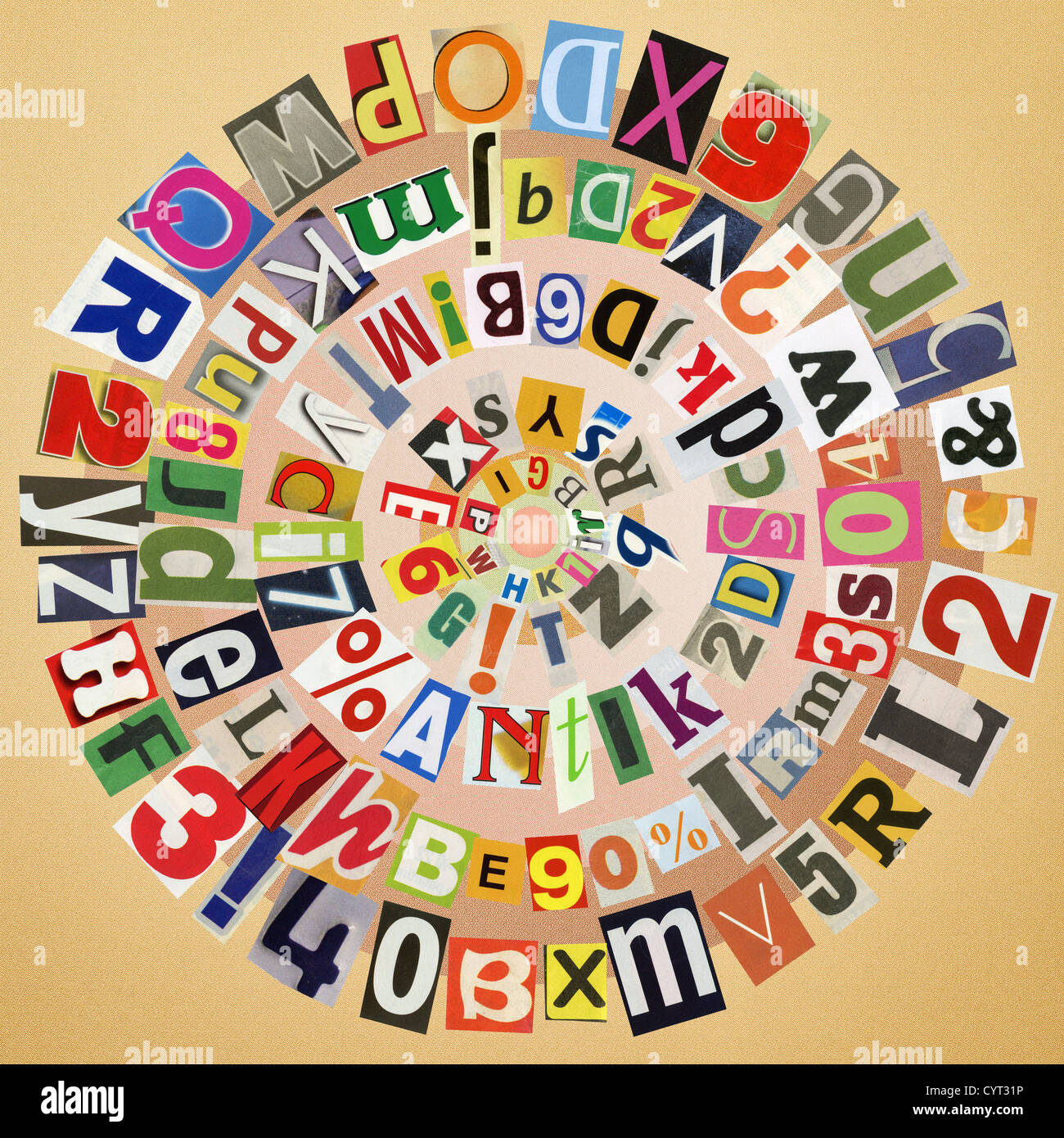 Newspaper Collage Design Stockfotos & Newspaper Collage Design Bilder ...