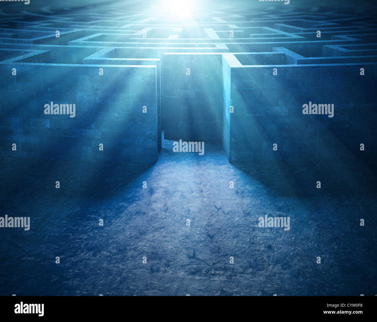 Geheimnisvolle alte Labyrinth - Eingang zum labyrinth Stockfotografie ...
