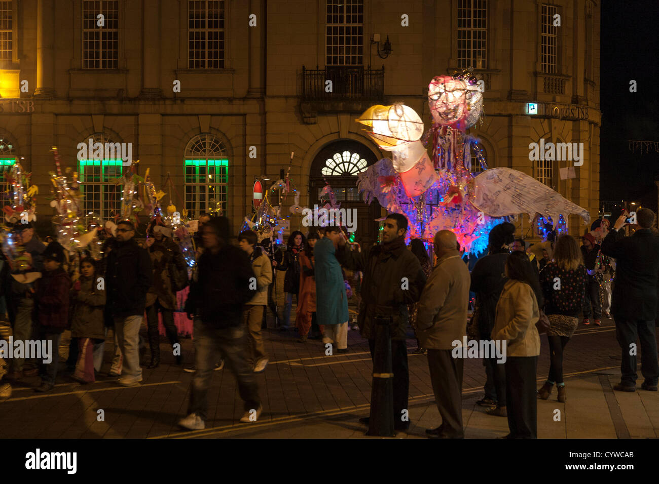 Diwali. Festival of Lights. Auf dem Marktplatz, Northampton gefeiert. U ...