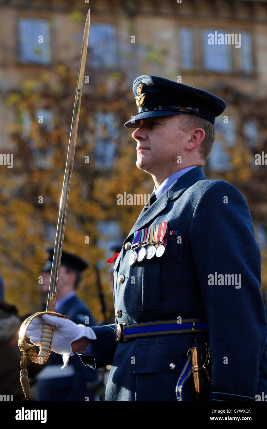 11. November 2012, George Square, Glasgow Scotland.Military Personal ...