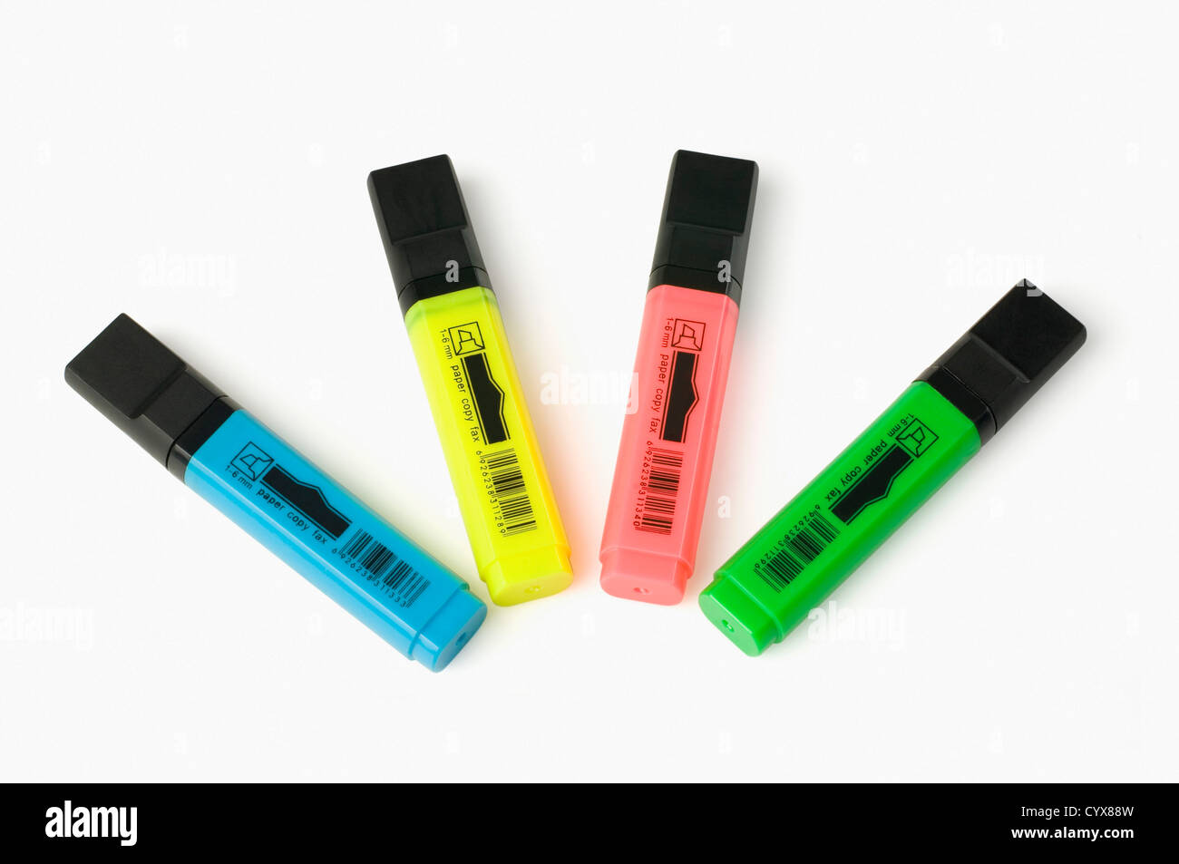 Roter textmarker Ausgeschnittene Stockfotos und -bilder - Alamy