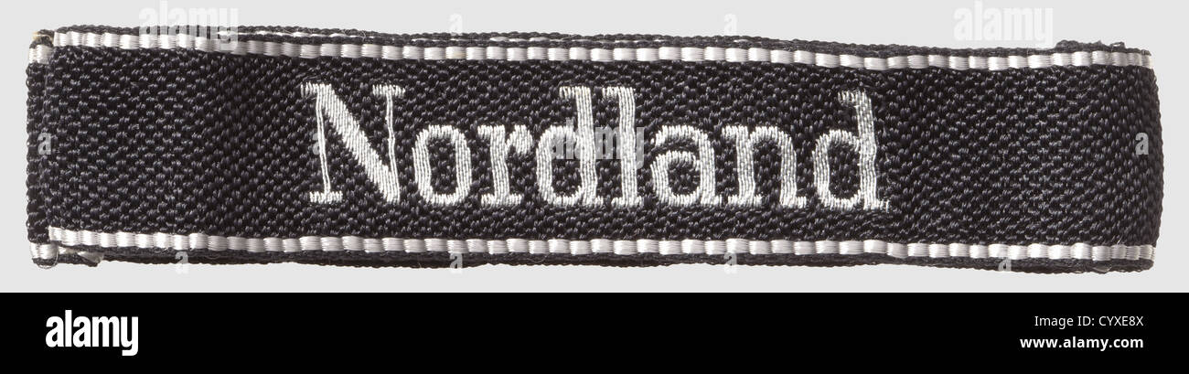 Sleeveband von der 11. ss-Division "Nordland" für Offiziere, gewebt ...
