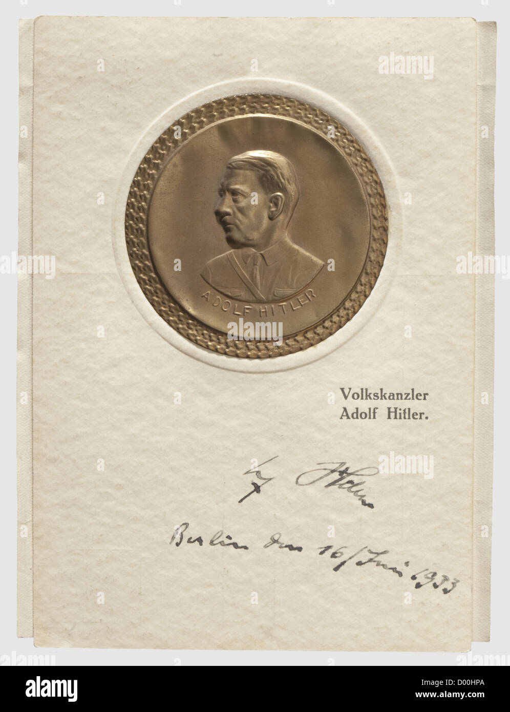 Hitler sehr autogramm -Fotos und -Bildmaterial in hoher Auflösung – Alamy