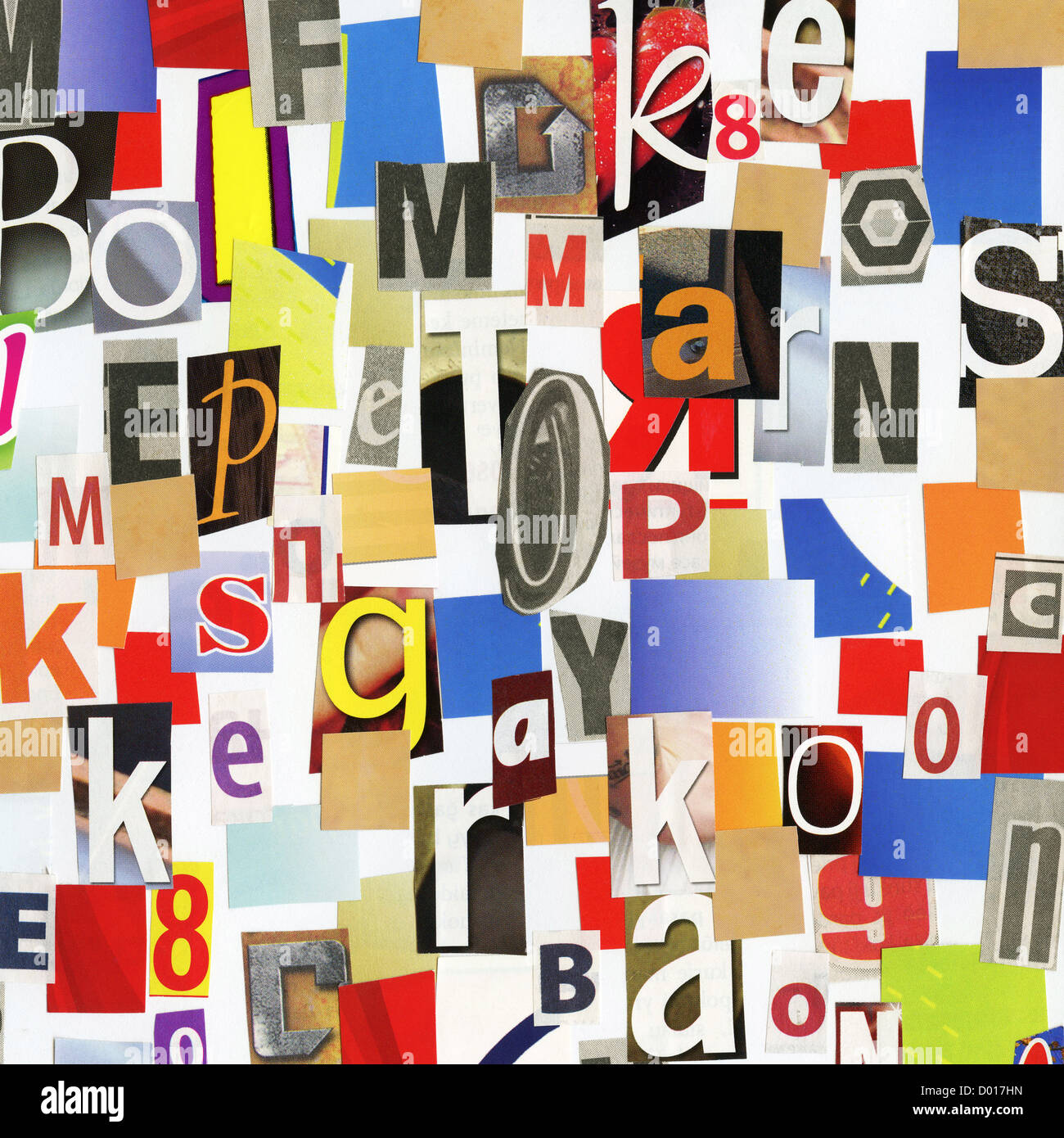 Newspaper Collage Design Stockfotos & Newspaper Collage Design Bilder ...