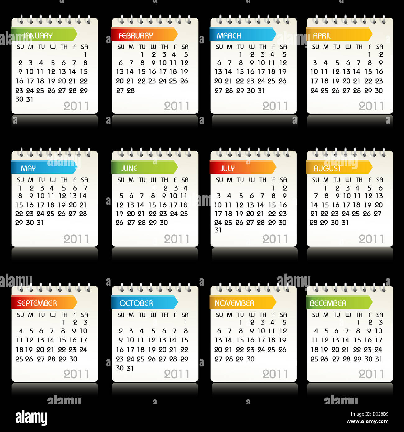 Modern day calendars -Fotos und -Bildmaterial in hoher Auflösung – Alamy