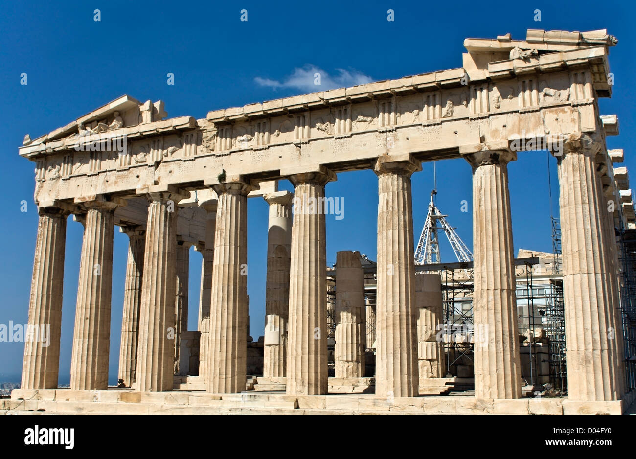 Parthenon-Tempel auf der Akropolis in Athen in Griechenland (Tempel der ...