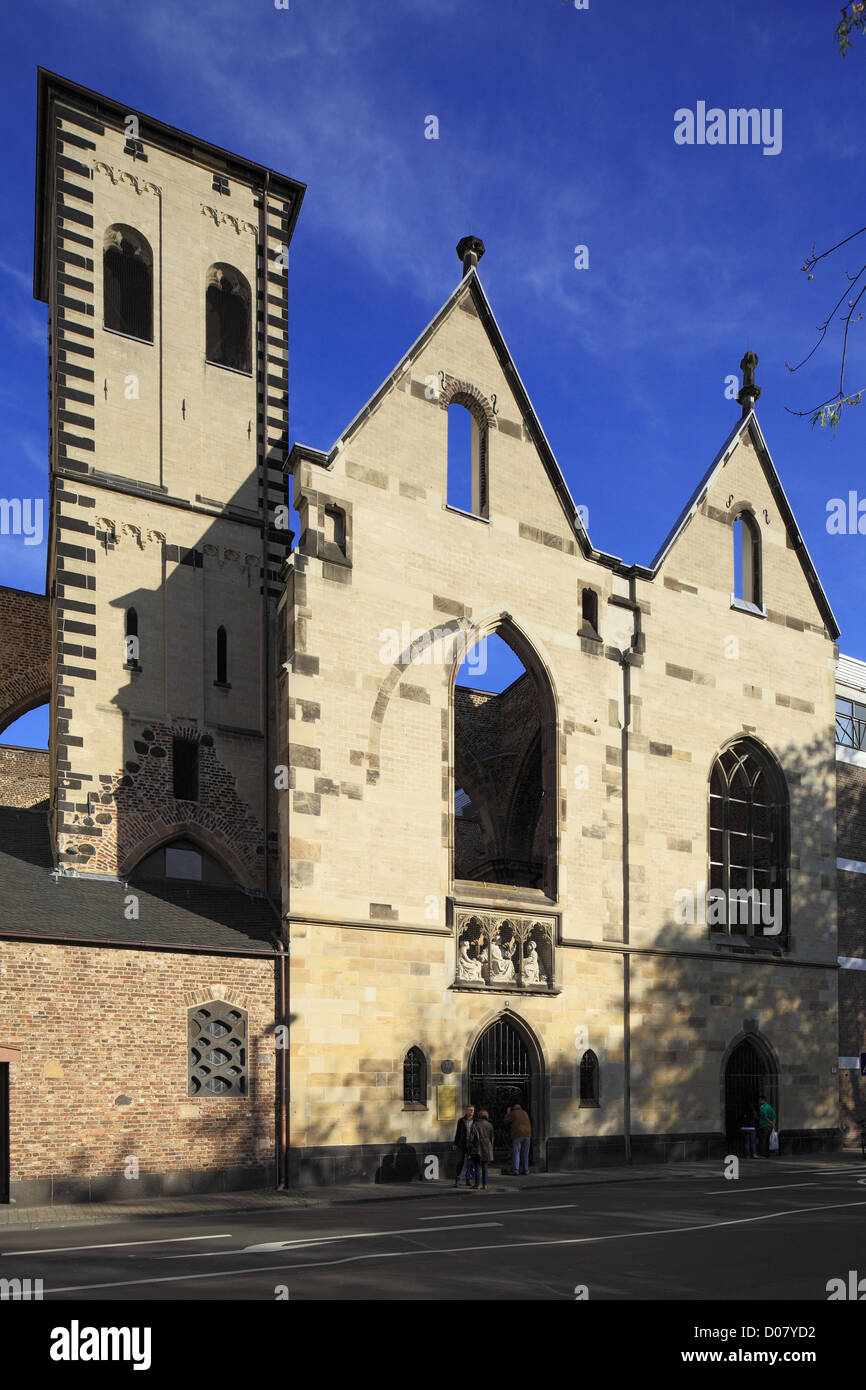 Kirchenruine Alt St. Alban in der Altstadt von Koeln, Nordrhein ...