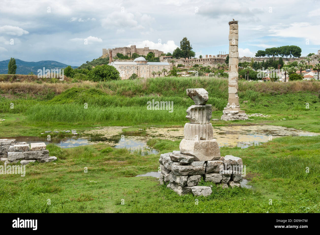 Artemis Tempel, Selcuk, Izmir Province, ägäische Region, Türkei ...