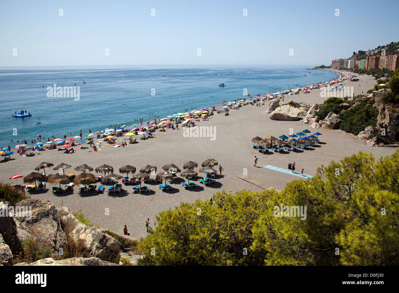 Velilla Strand Almuñecar tropischen Küste Granada Andalusien Spanien ...