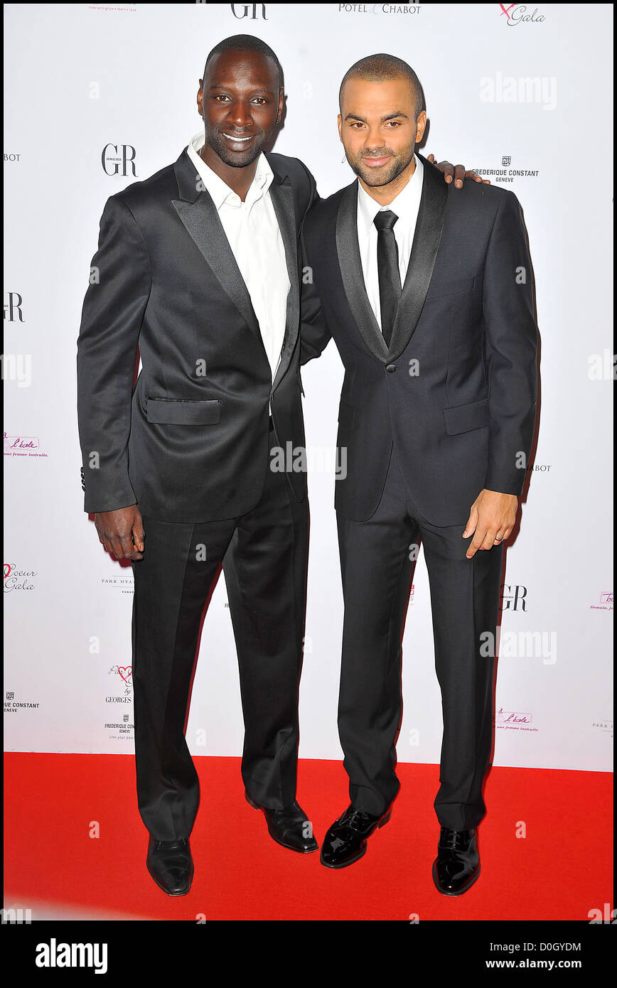 Kommen Sie Omar Sy und Tony Parker, am Pavillon Cambon Capucines "Par ...