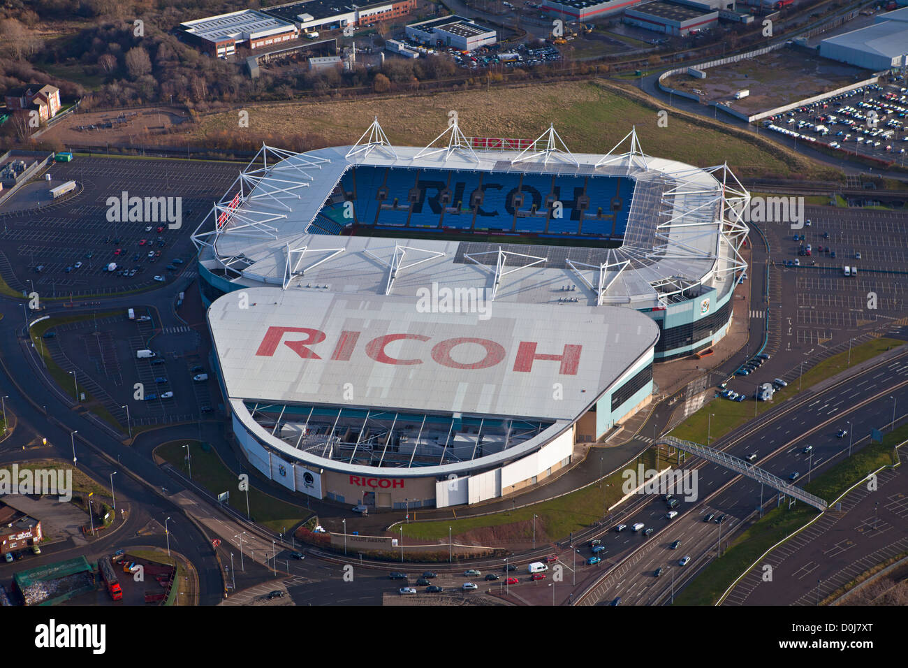 Blick auf das Heimstadion der Ricoh Arena in Coventry City Football ...