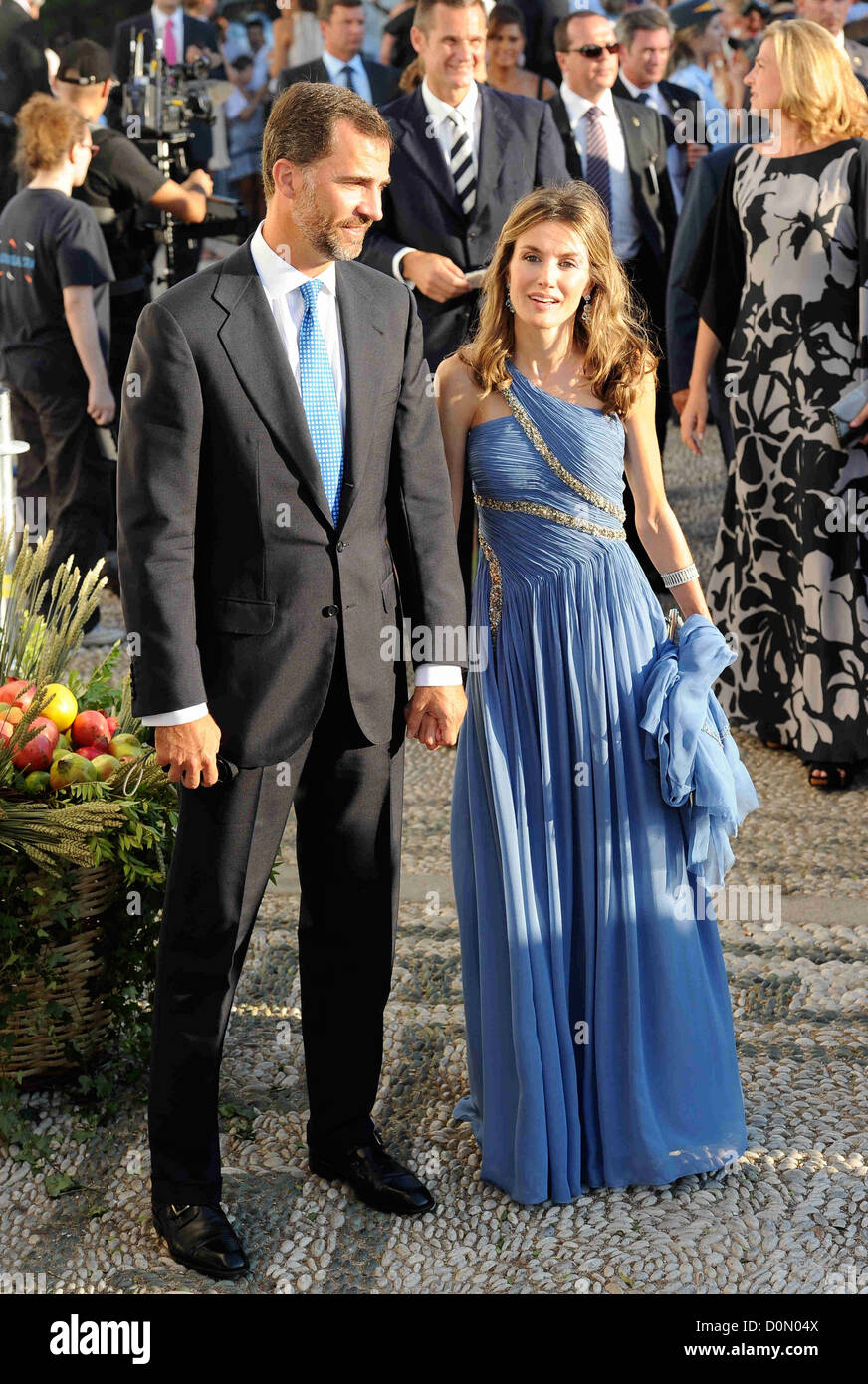Prinz Felipe Prinzessin Letizia Anreise für Prinz Nikolaos und Tatiana ...