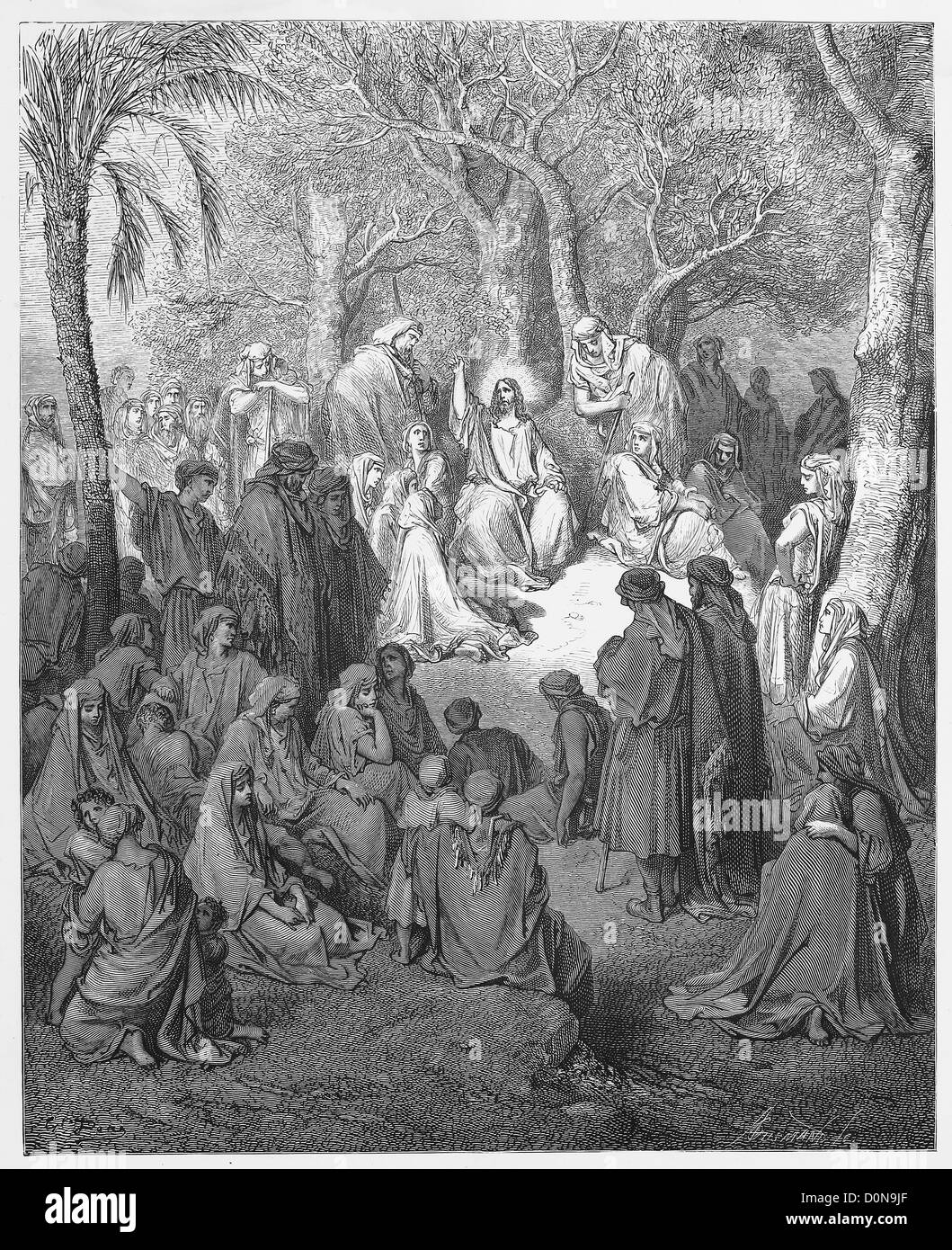 Jesus predigt die predigt auf dem berg -Fotos und -Bildmaterial in ...