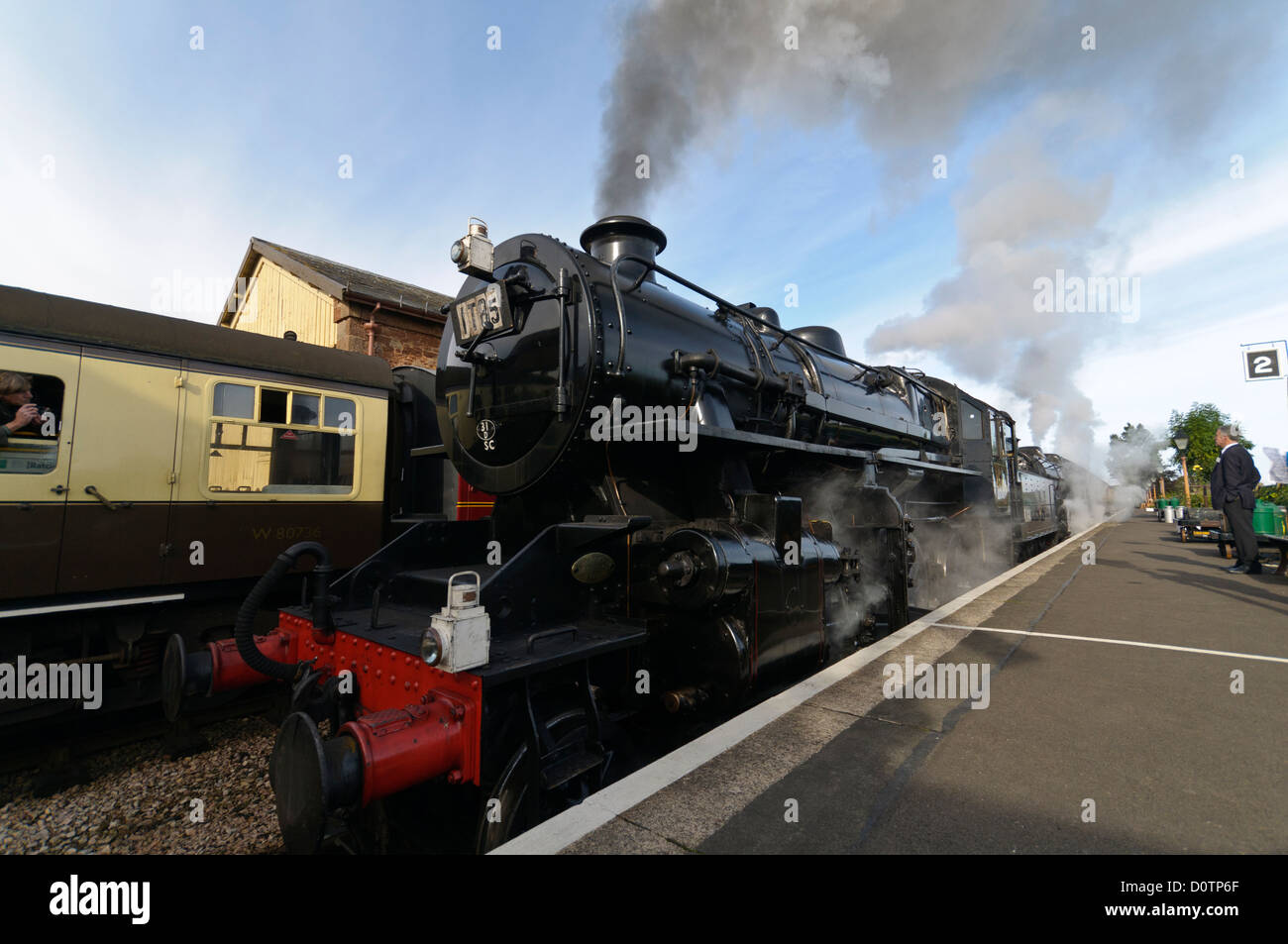 Ivatt Klasse 4 Nummer 43106 Dampflokomotive auf der West Somerset ...