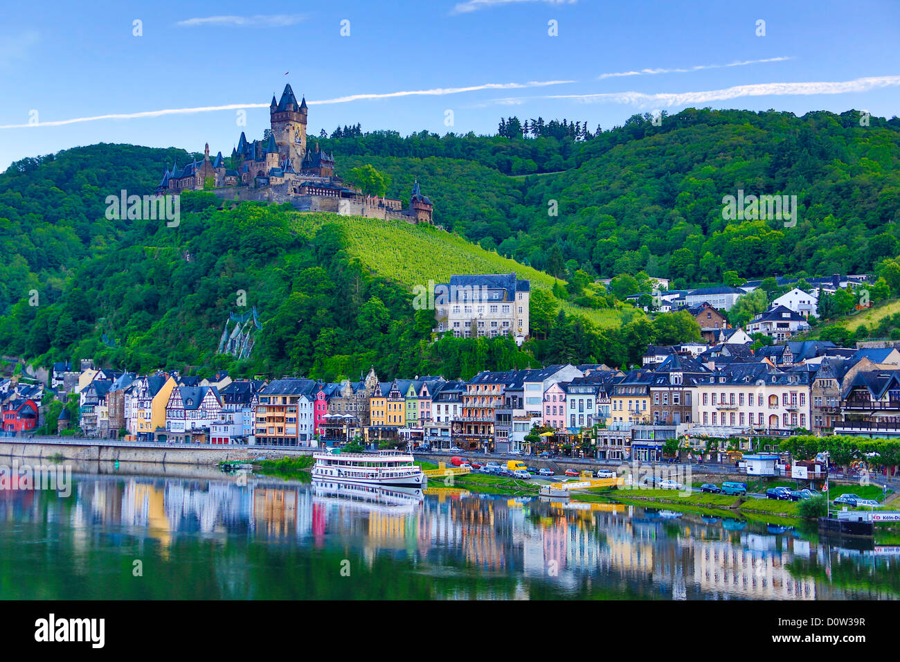 Deutschland, Europa, Reisen, Moseltal, Mosel, Cochem, Burg ...