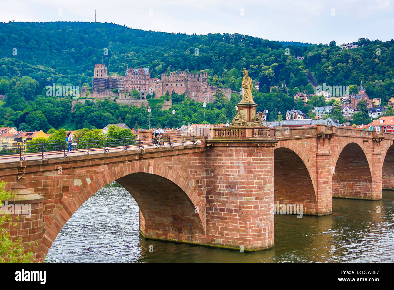 Deutschland, Europa, Reisen, Heidelberg, Karl-Theodor-Brücke ...