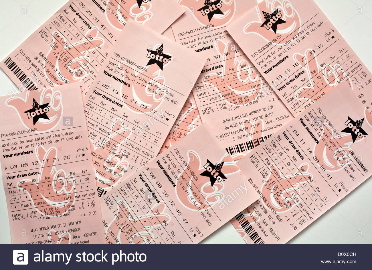 Lottery Ticket Lotto Uk Stockfotos & Lottery Ticket Lotto Uk Bilder - Alamy