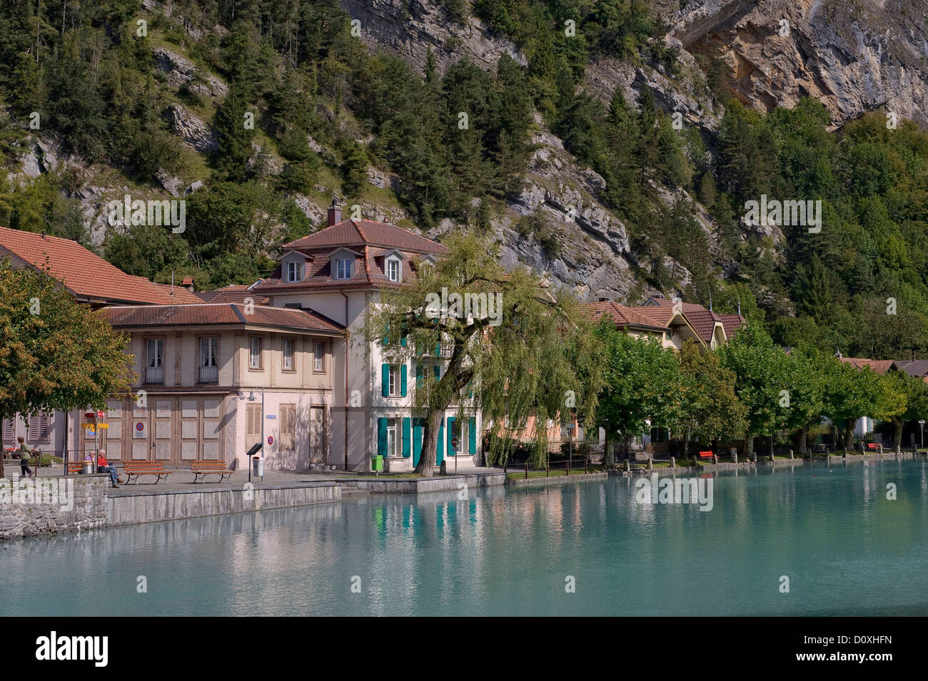 Old Town, Berner Oberland, Interlaken, Kanton Bern, Schweiz, Europa ...