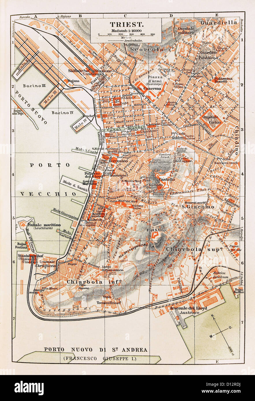 Trieste italy city map -Fotos und -Bildmaterial in hoher Auflösung – Alamy