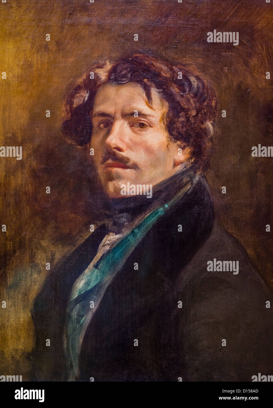 SELF PORTRAIT EUGENE DELACROIX MUSEUM LOUVRE PARIS FRANKREICH ...