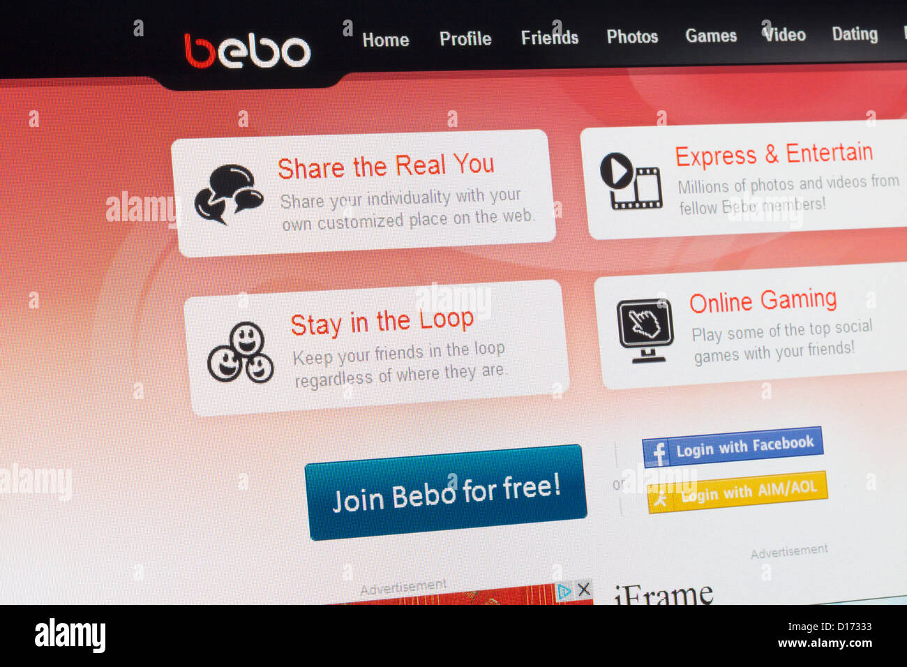 Bebo logo -Fotos und -Bildmaterial in hoher Auflösung – Alamy