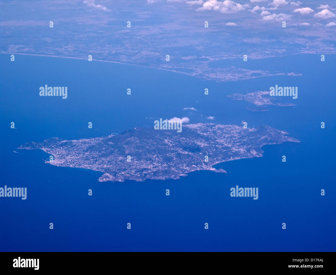 Italien, Kampanien, auf der Insel Ischia, Luftbild Stockfotografie - Alamy