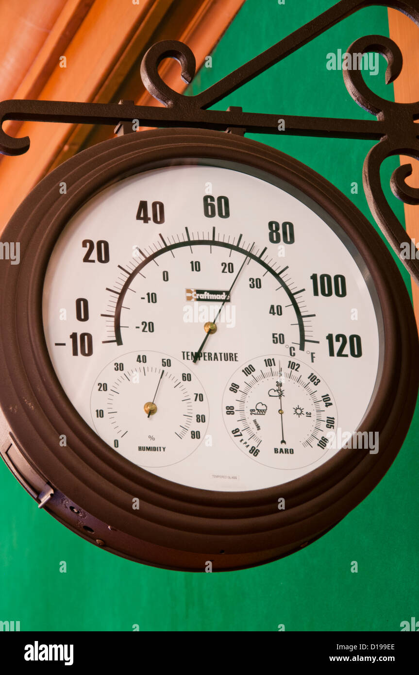 Alte Vintage thermometer Stockfotografie - Alamy