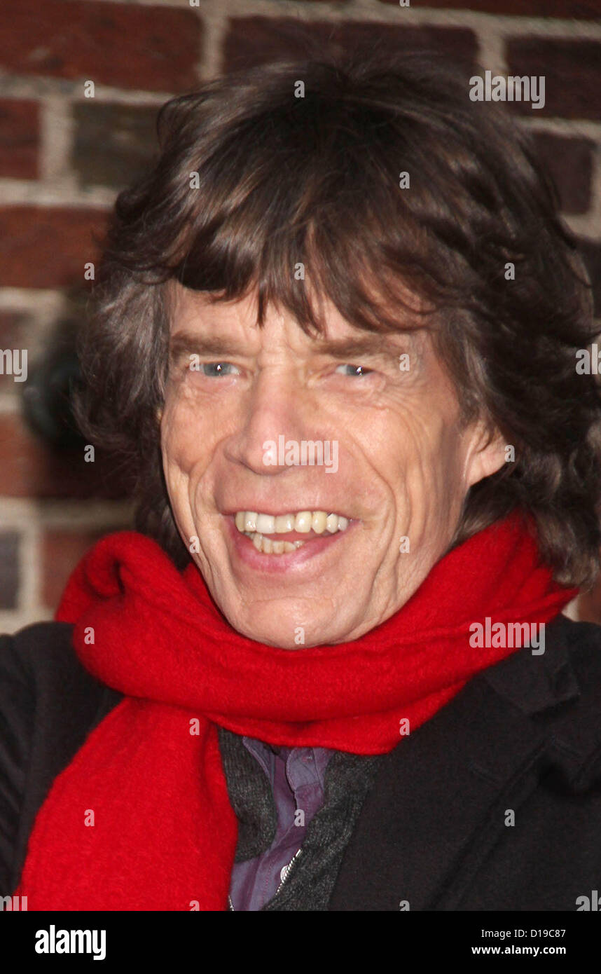 11. Dezember 2012 - New York, New York, US - Sänger MICK JAGGER kommt ...