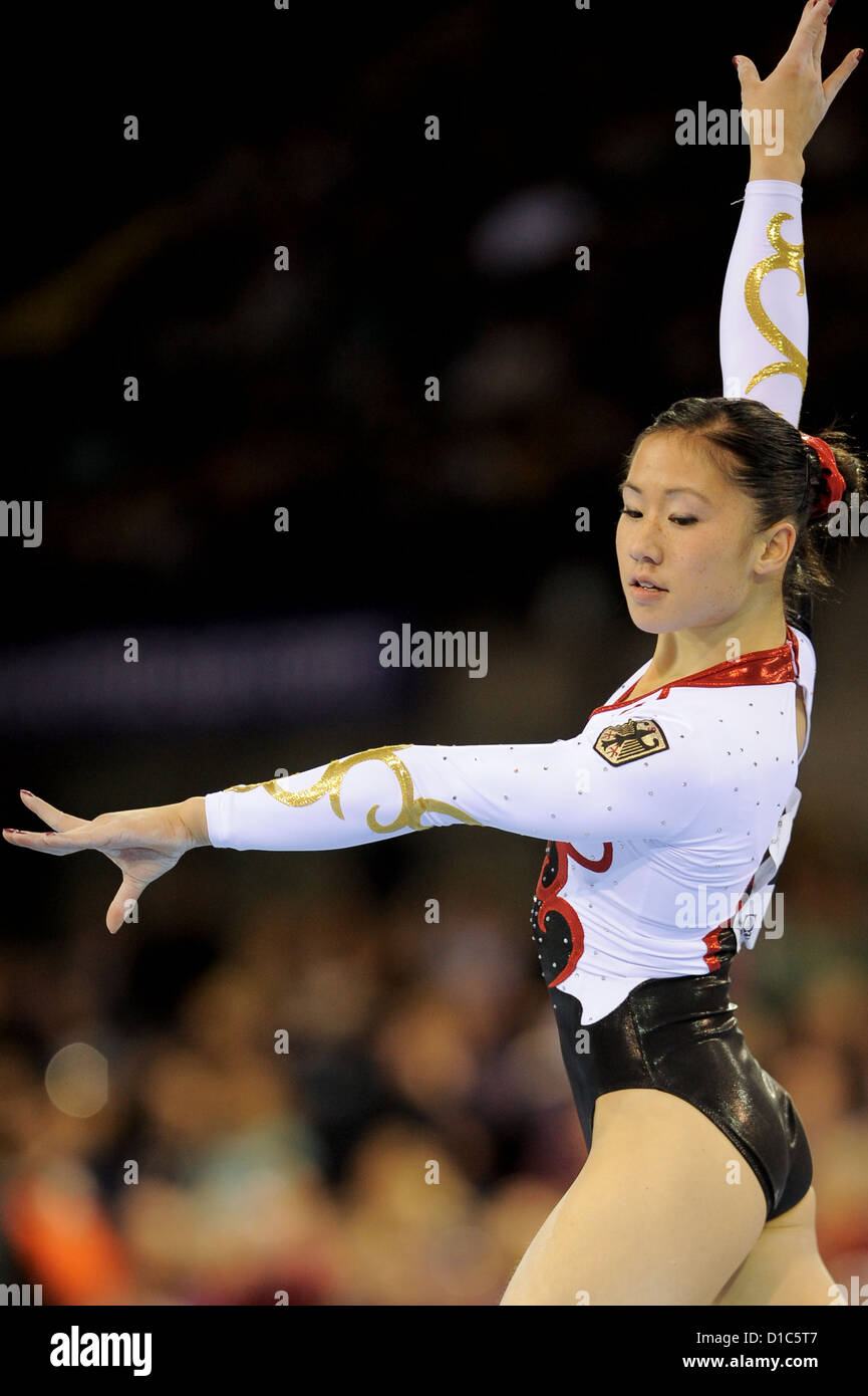 Glasgow-Weltcup. Emirates Stadion Glasgow. Kim Bui Deutschlands. Foto ...