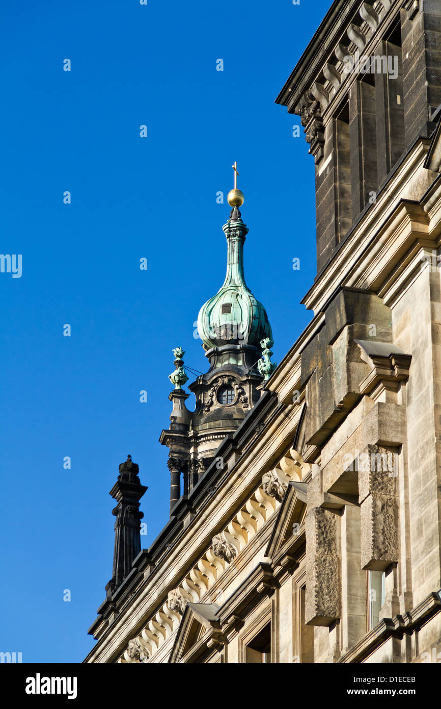Typisch Barock-Architektur in der alten Stadt von Dresden, Deutschland ...