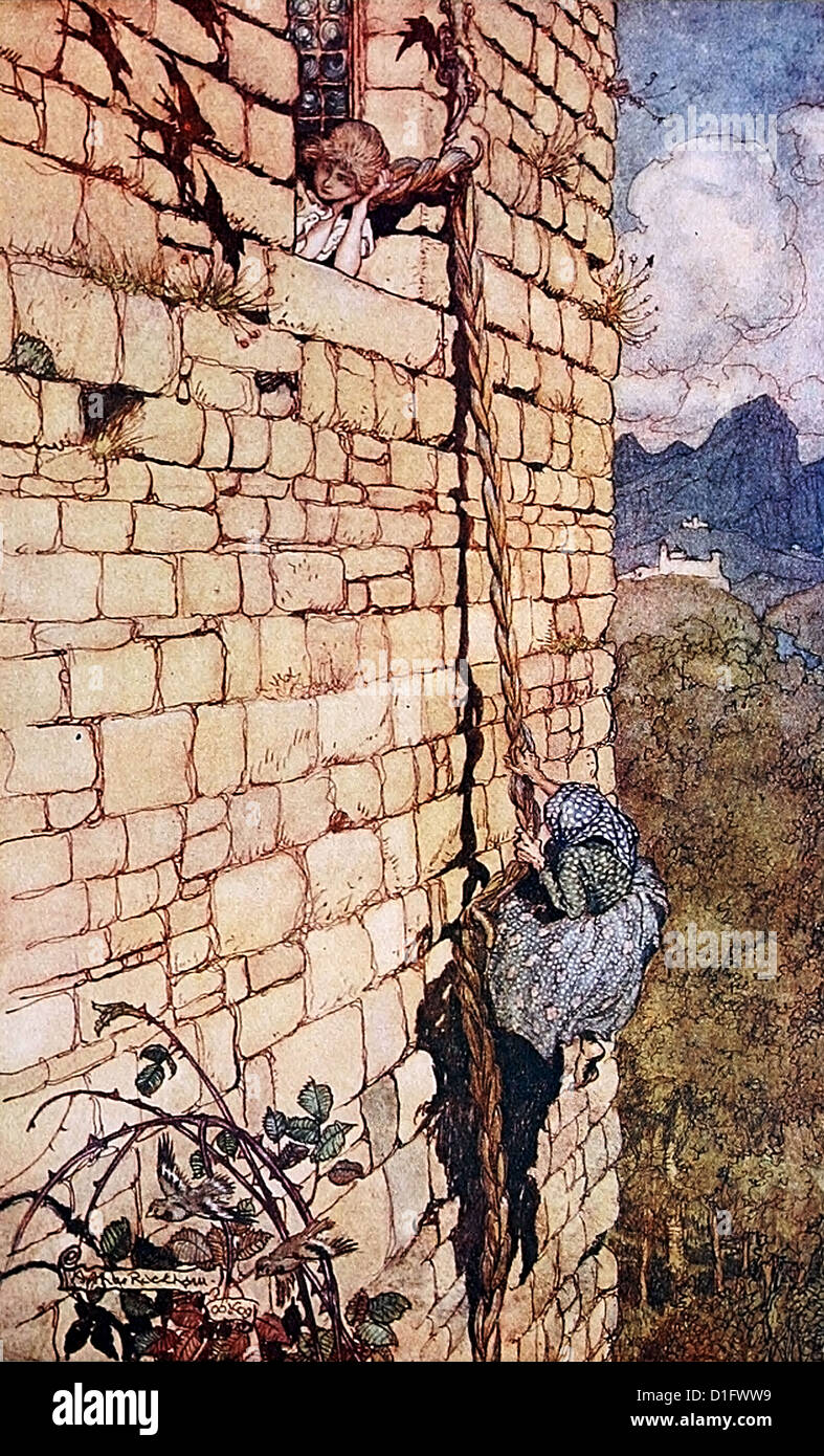 Fairy tale illustration rapunzel -Fotos und -Bildmaterial in hoher ...