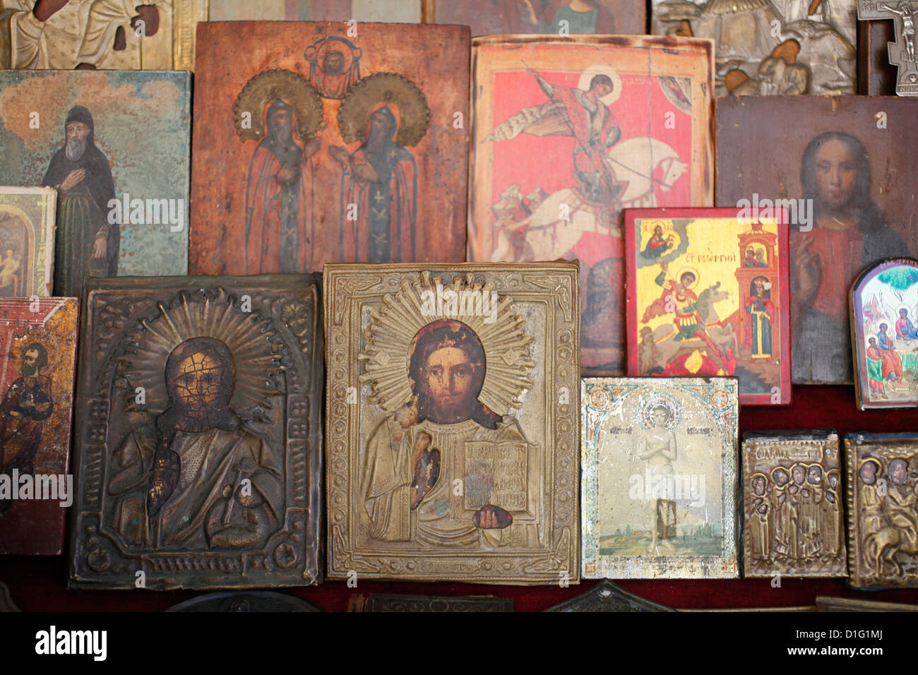 Orthodoxe Ikonen, St. Petersburg, Russland, Europa Stockfotografie - Alamy