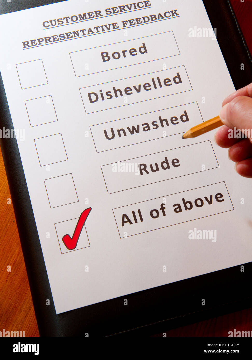 Lustige Kunden-Service-Feedback-Formular mit Optionen für Rating ...