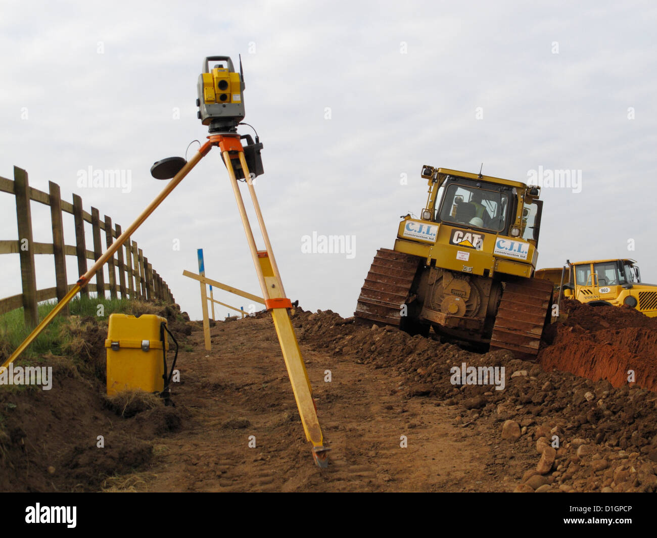 Trimble Totalstation EDM Theodolit, die ohne Assistenz als es ...