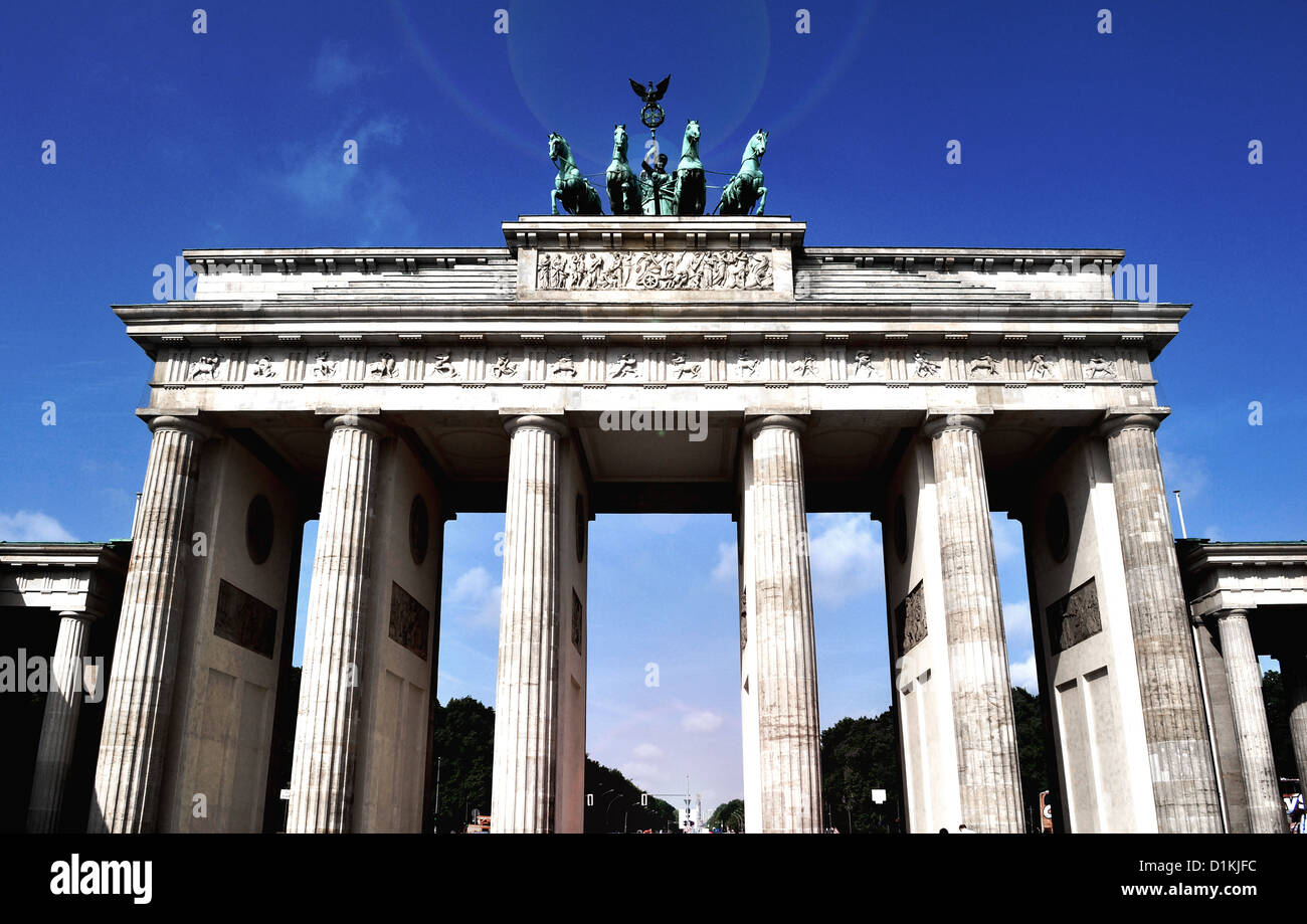 Das Brandenburger Tor in Berlin, Deutschland Stockfotografie - Alamy
