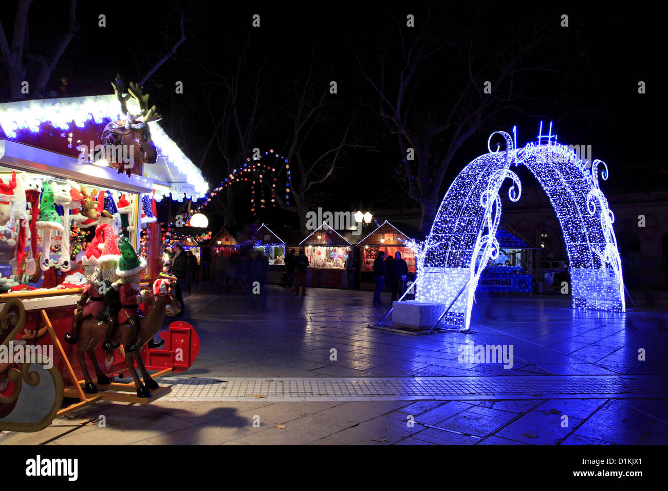 Christmas Market Montpellier Hérault Languedoc Roussillon Stockfotos ...