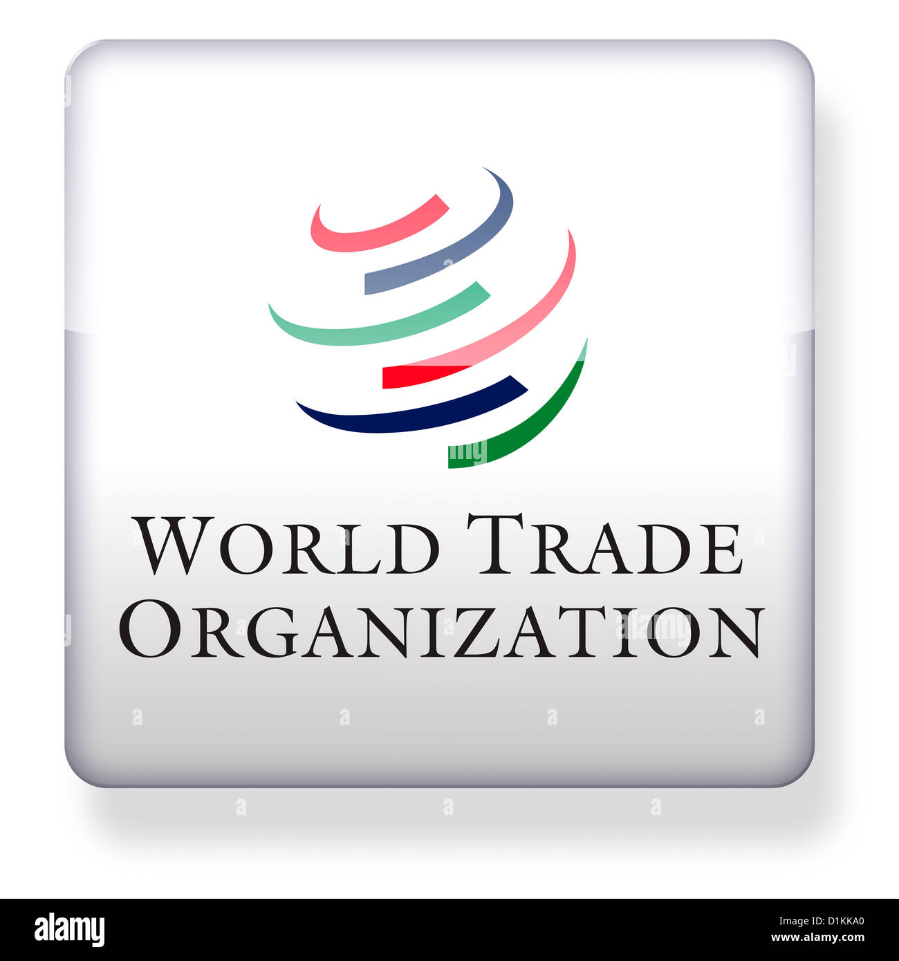 World Trade Organization-Logo als ein app-Symbol Stockfotografie - Alamy