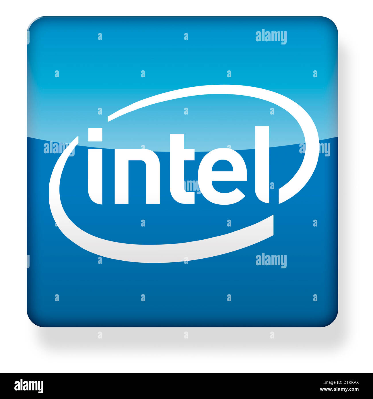 Intel-Logo als ein app-Symbol Stockfotografie - Alamy